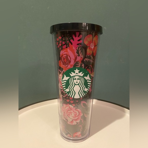 Starbucks | Kitchen | Starbucks Bando Midnight Flower Floral Cold Cup ...